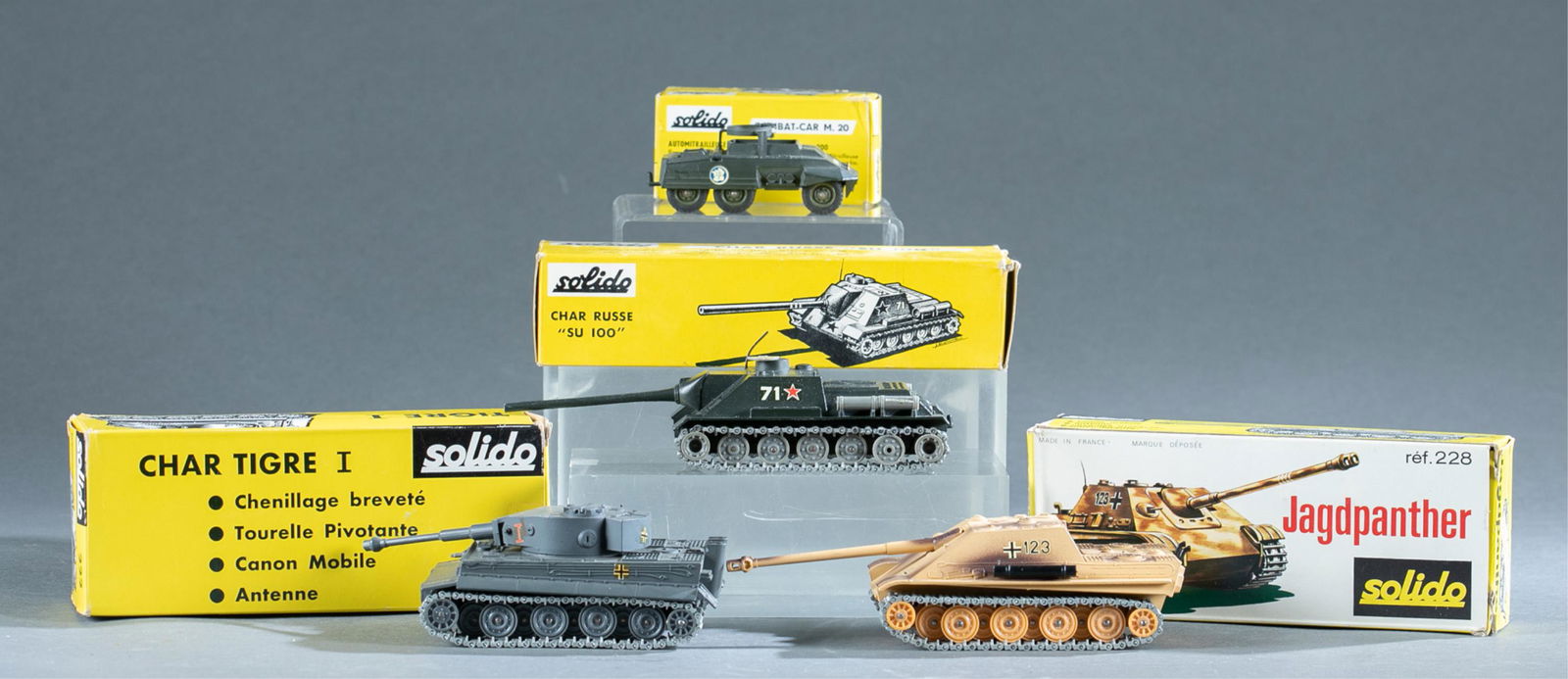 4 Solido Military Vehicles Mib Auction
