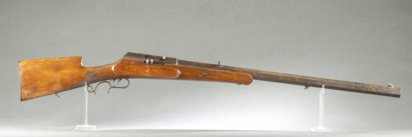 German Bolt Action Schuetzen Type Rifle, 17mm. Auction