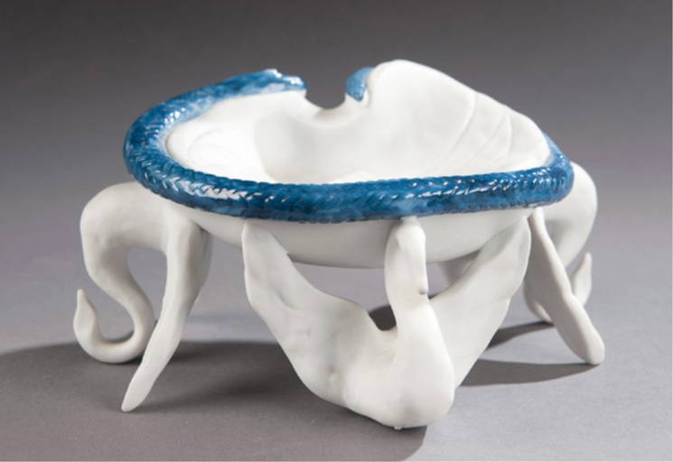 Salvador Dali / Air India Ashtray, Snake & Swans.