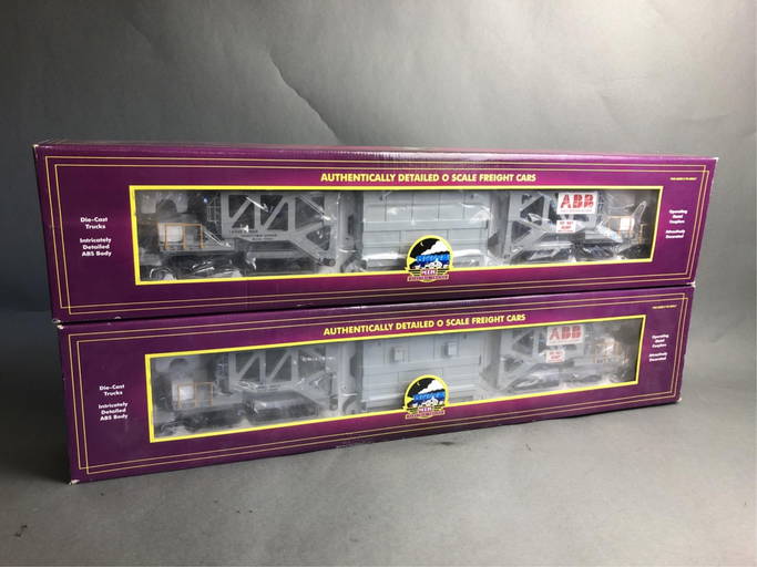 Mth O Gauge Schnabel Flatcars #204 And #210 Abb