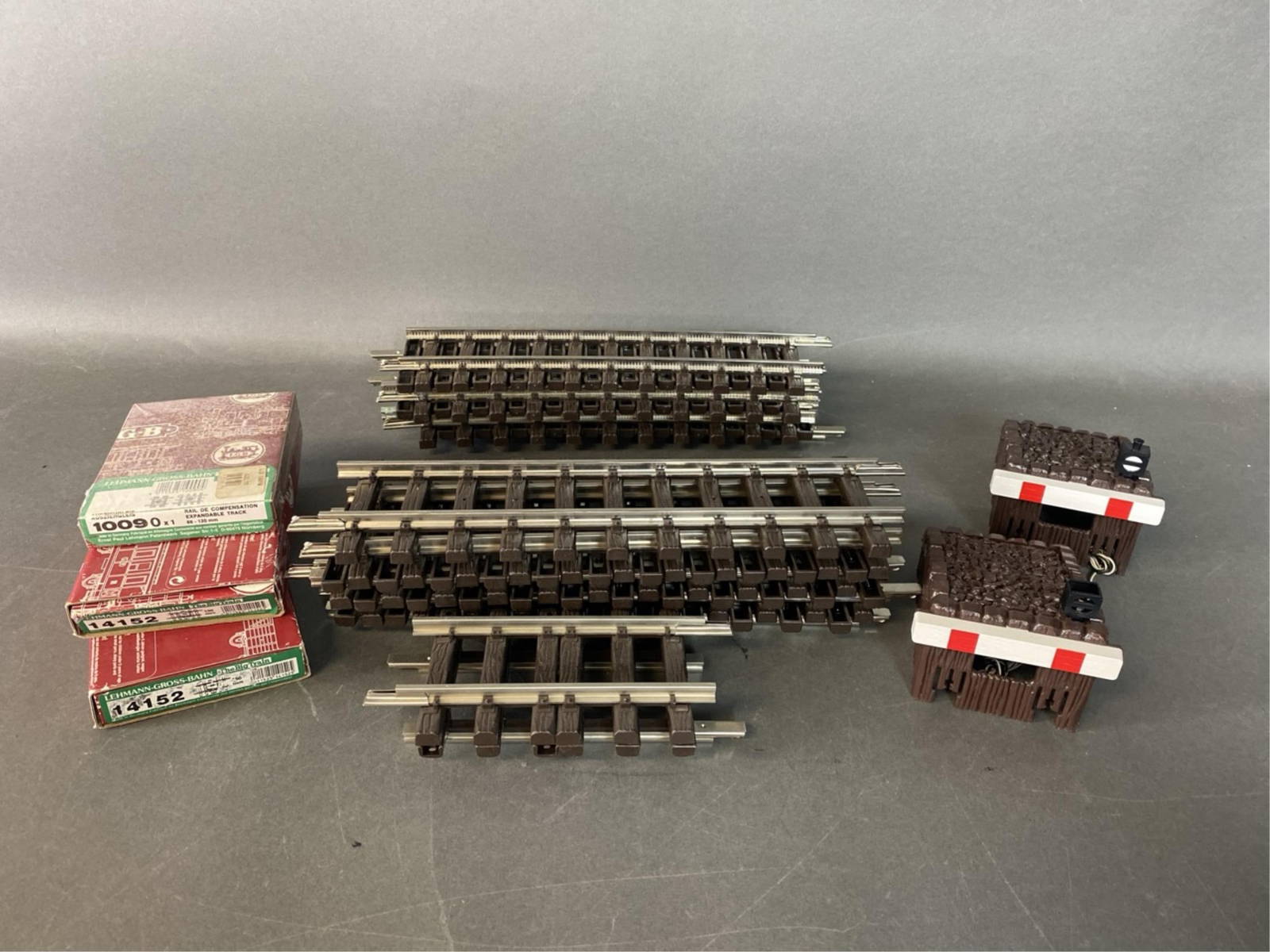 Lgb G-scale Tracks And Bumpers (14 Total Tracks) Auction