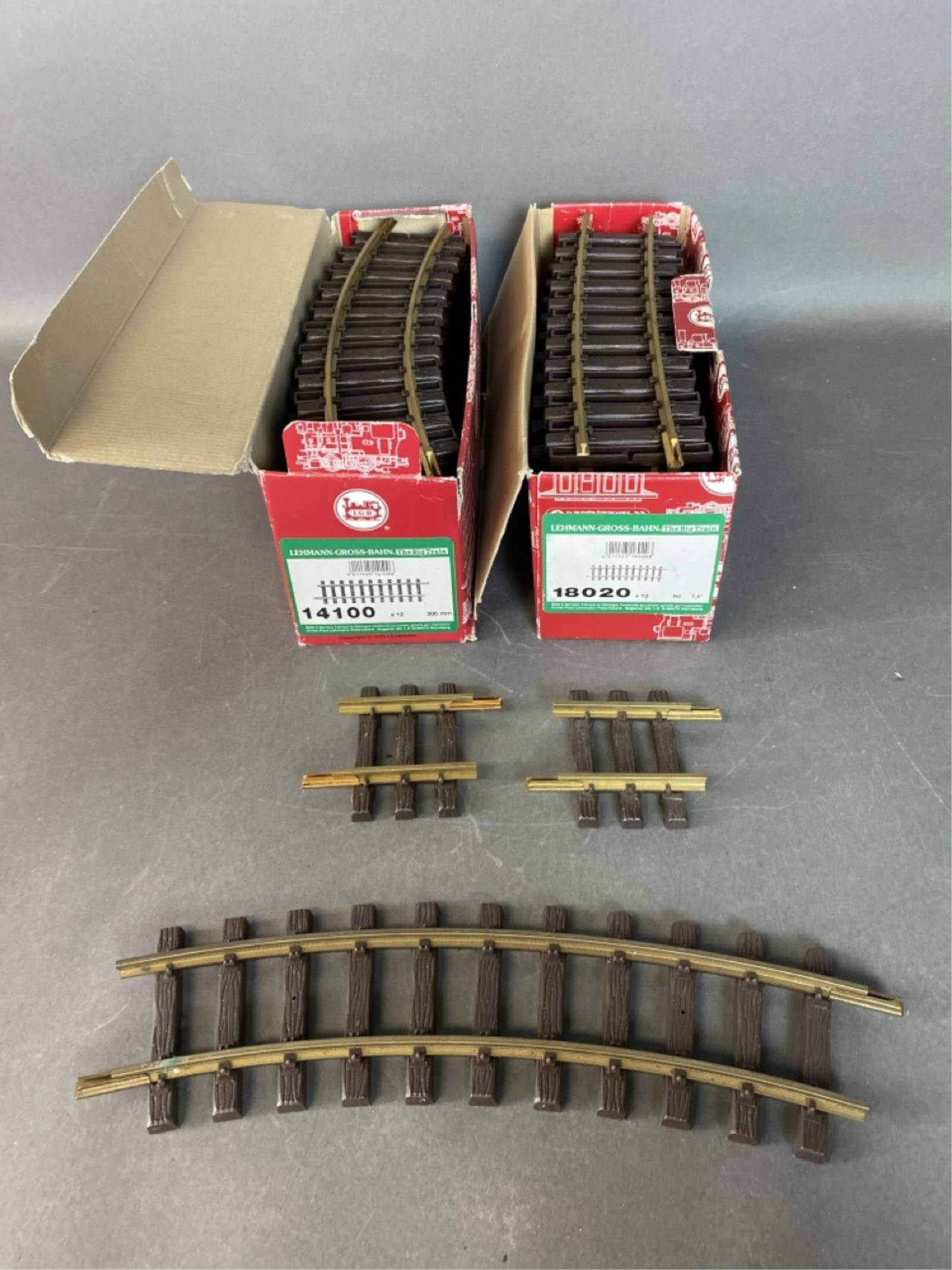 Lgb G-scale Tracks - 14100, 18020, And 1007 (2) Auction