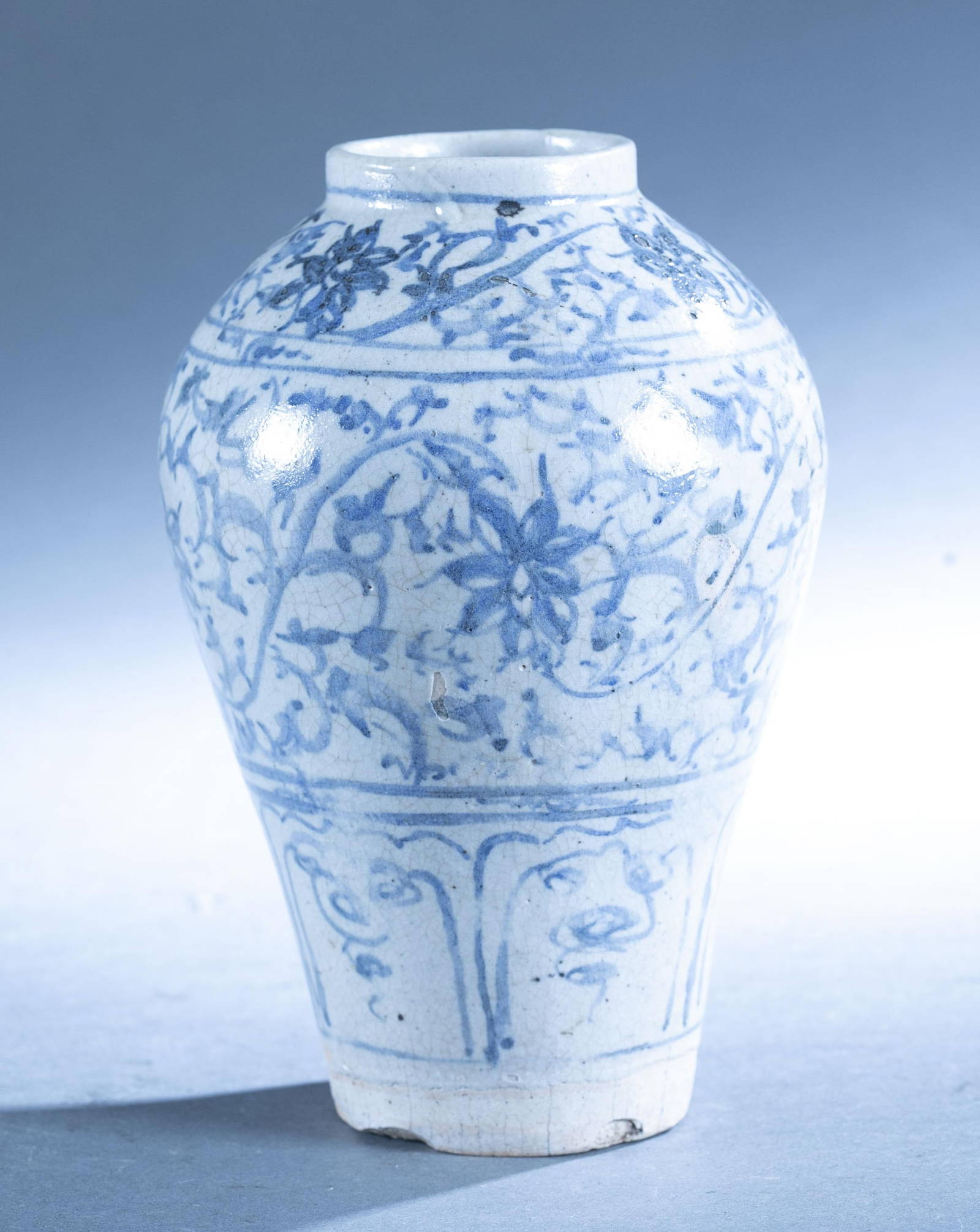 Islamic Safavid Persian Ceramic Vase. Auction