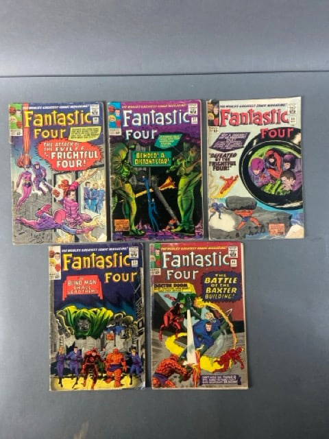 Marvel Comics- Fantastic Four X5 Auction