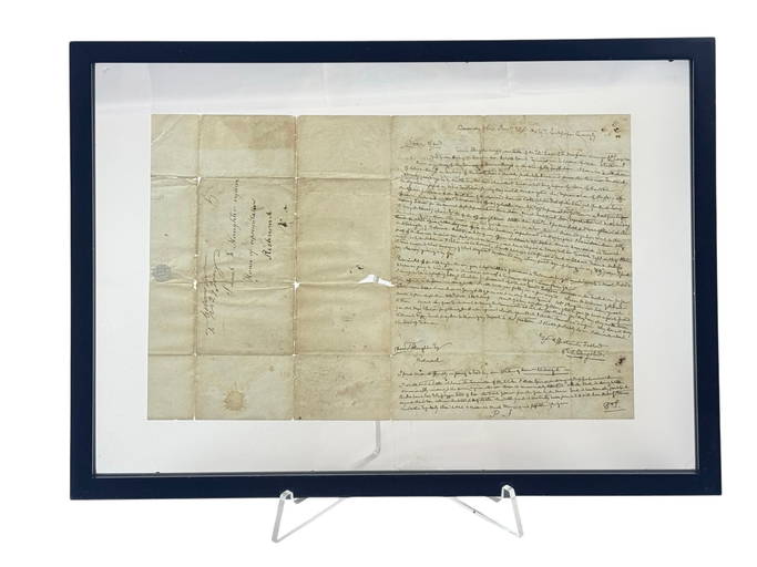 Csa Gen J.e. Slaughter Als W/ Continental Army Als