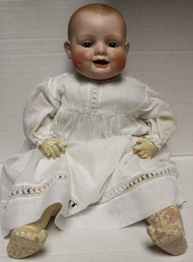 Georgene Averill Bonnie Babe Bisque Head Doll Marked