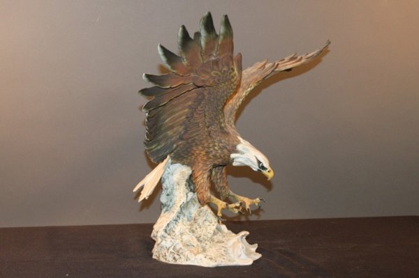 Kaiser porcelain "Bald Eagle" 16-3/4in. tall