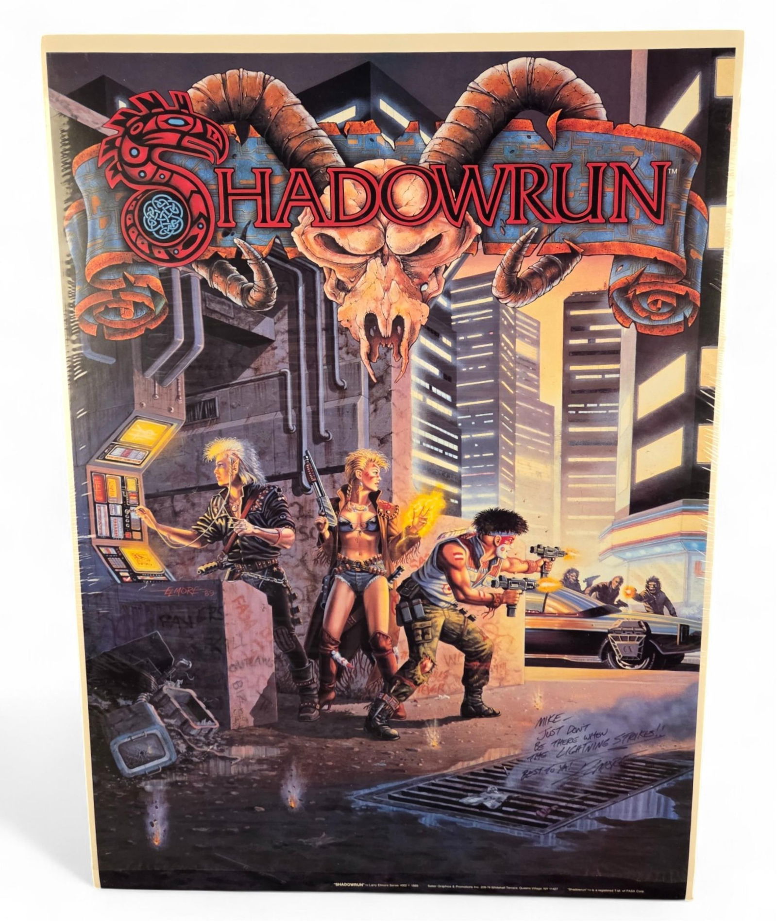 2 1989 Shadowrun Larry Elmore Signed Posters Auction