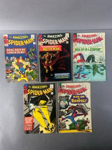 5 Marvel The Amazing Spider-man (1965-66) Comics Auction