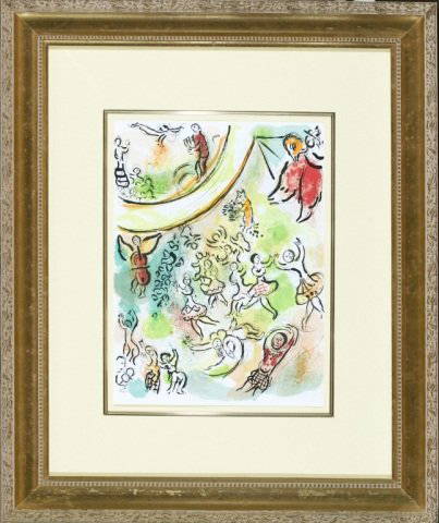 Marc Chagall Framed Color Lithograph
