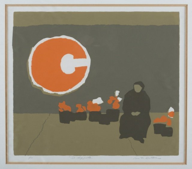 5 Anne Ballou Signed Silkscreen Prints