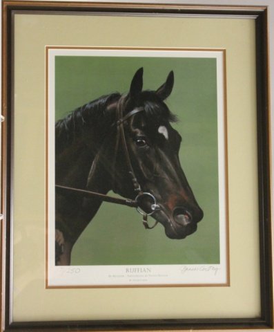 2 Jenness Cortez Prints, Secretariat & Ruffian