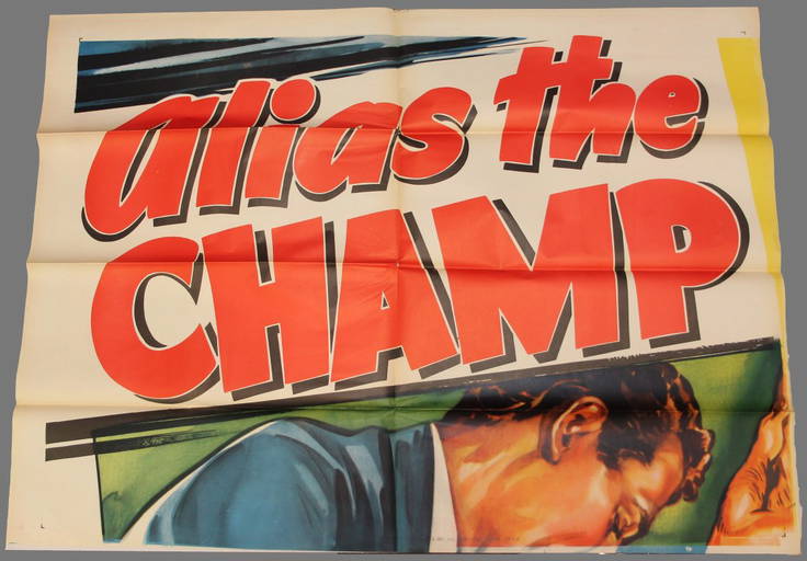 6 Sheet Movie Poster, "alias The Champ."