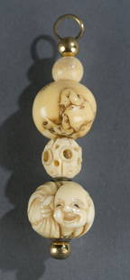 Group Of Japanese Ojime Beads