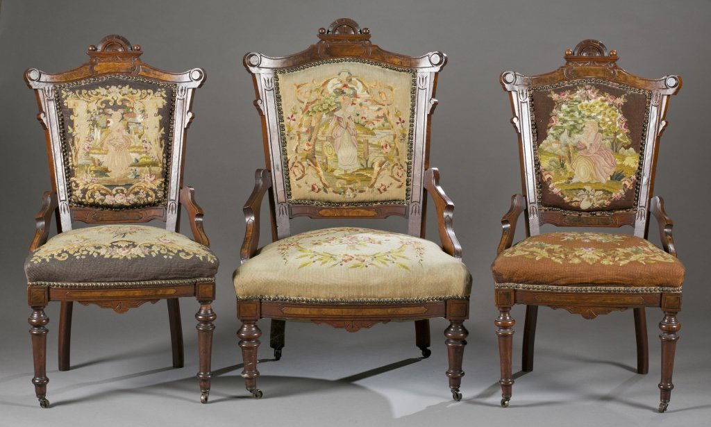 4 piece Victorian parlor set.