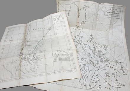 Anson's Voyage Around The World W/ 42 Plates And Maps