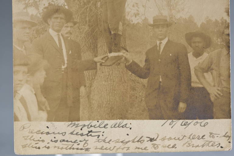 Lynching Real Photo Postcard Mailed Oct. 1906.