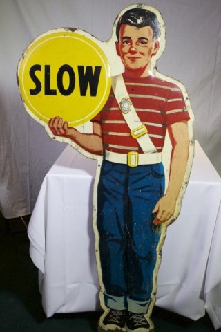 Pepsi Cola Patrol Boy sign.