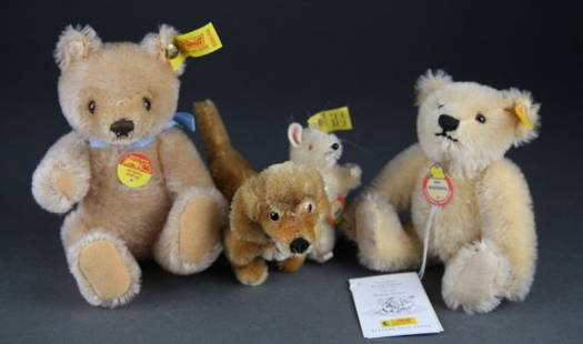 3 Steiff Stuffed Animal Wise Men Teddy Bears