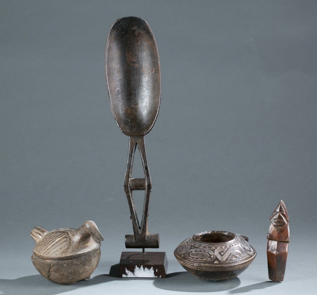 Group Of 4 West African Objects.