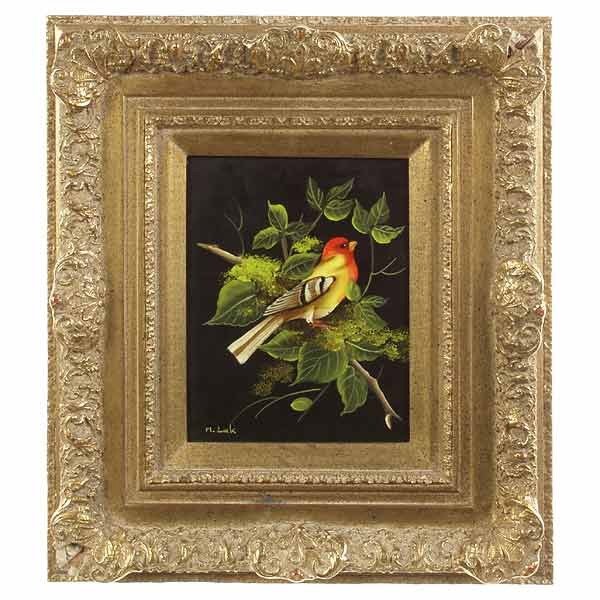 538: M. Lak, Bird on a Branch, Painting - Jan 10, 2004 | Auctions By ...