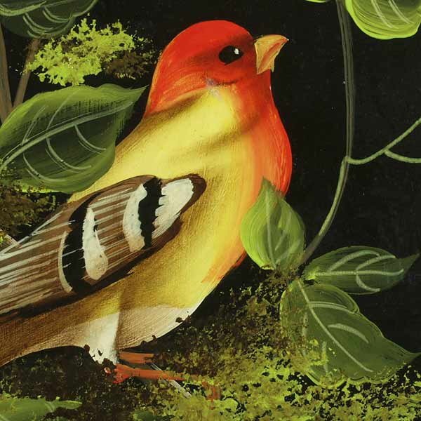 538: M. Lak, Bird on a Branch, Painting - Jan 10, 2004 | Auctions By ...