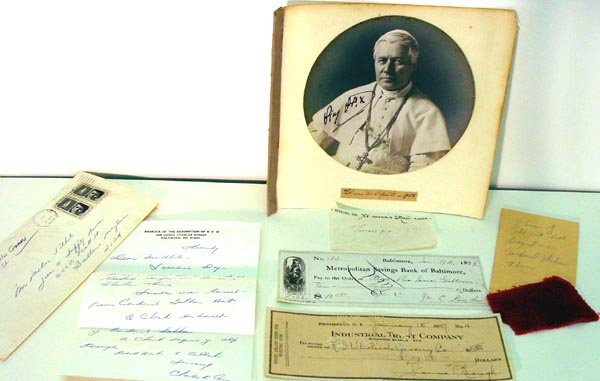 243: Pope Pius X & John 23 Signatures