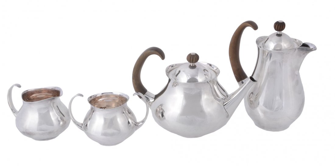 Eric Clements for Mappin & Webb, a silver four piece