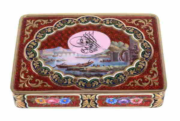 A gold and enamel box for the Turkish market, unmarked, - Dec 03, 2015 ...