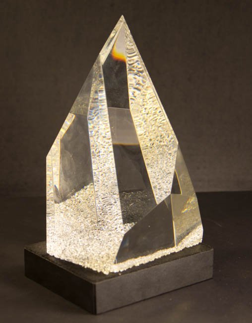 Steuben Pyramidon Sculpture