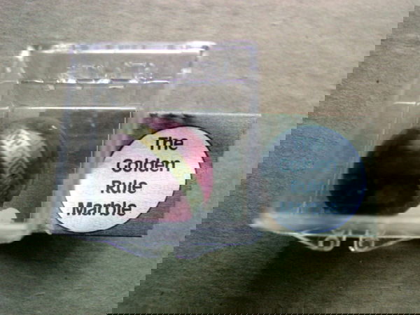 79002: 79002 BB Marbles: Boxed Golden Rule Marble