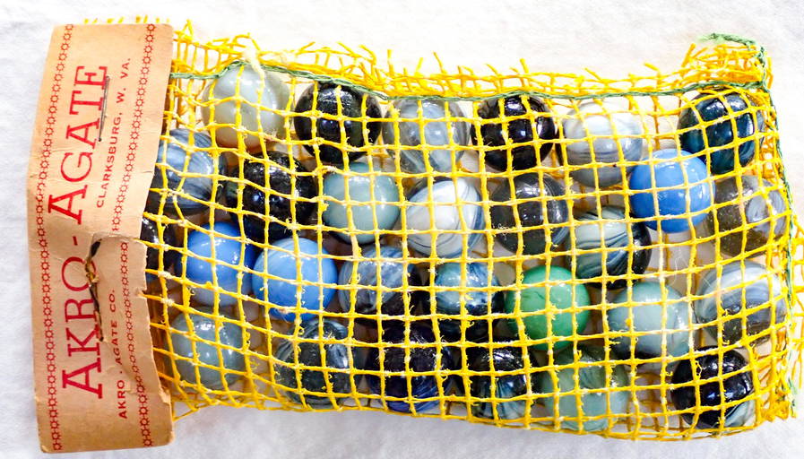 Marbles. Akro Agate Company, Original Package. Hy Grade