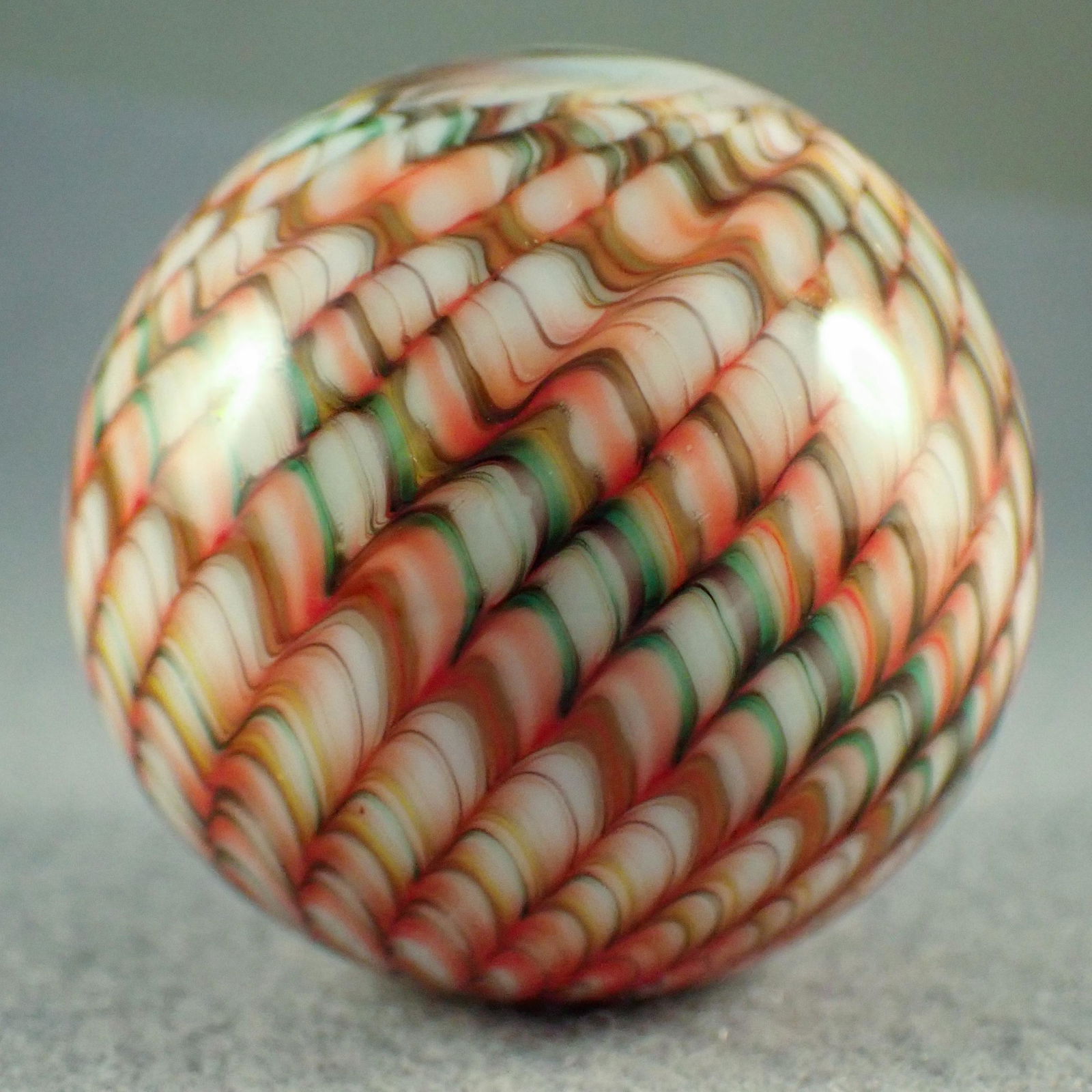 Marbles. Contemporary Handmade, Gibson Glass. 1 3/4".