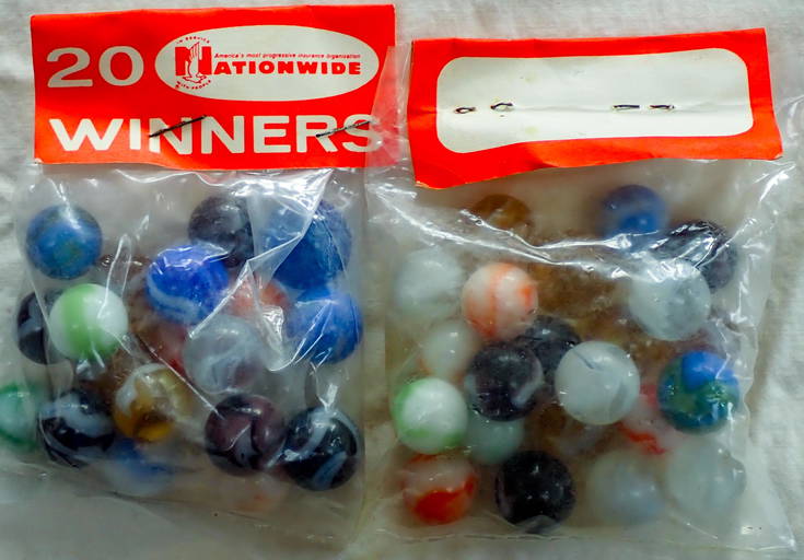 Marbles. Champion Agate Company, Original Package.