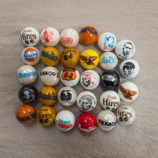 Marbles: Other Machine Made, Character Marble. 29 Marbles.