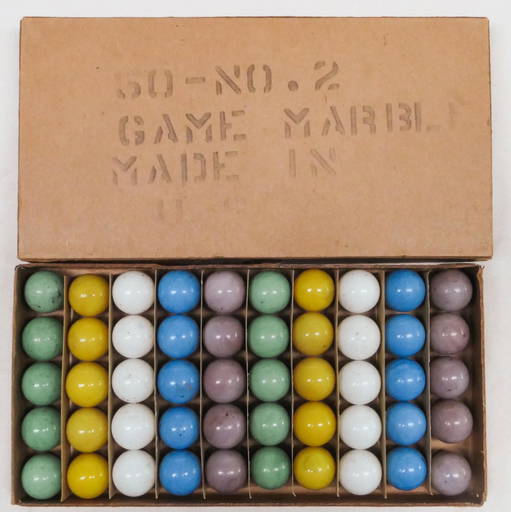 Marbles: Master Marble Company, Original Package. No. 2 Game Marbles.
