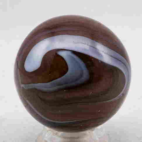 Marbles: M.f. Christensen And Son Company, Brick. 11/16". Mint (9.9 ...