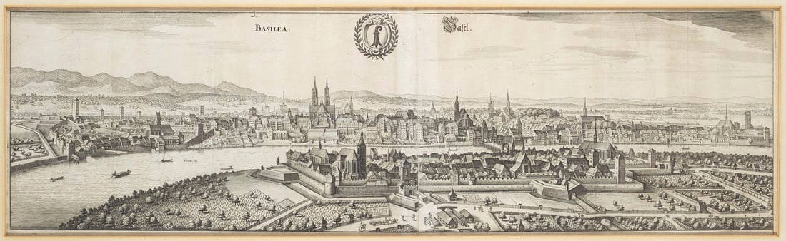 Merian, Matthäus Basel. Basilea. Kupferstich Aus Merians Topographia ...