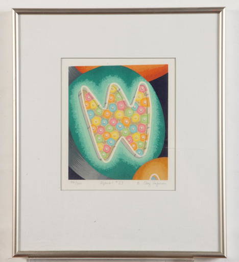 CLAY HUFFMAN (American, 1957-2001). W: Alphabet No. 23, Limited edition ...
