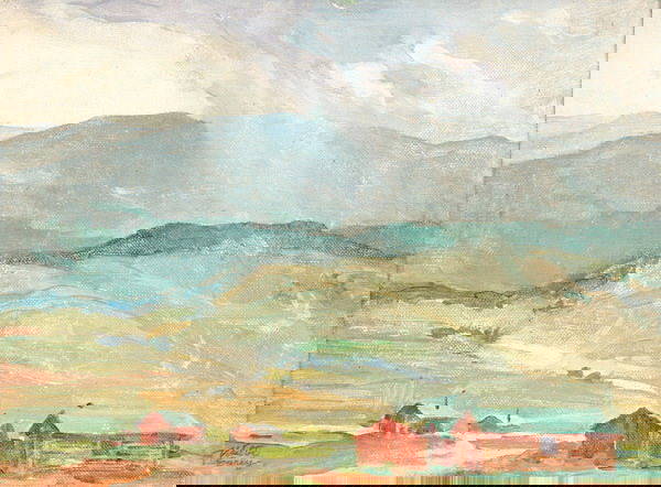 Walter Early (american, 20th Century). Cabins Nest