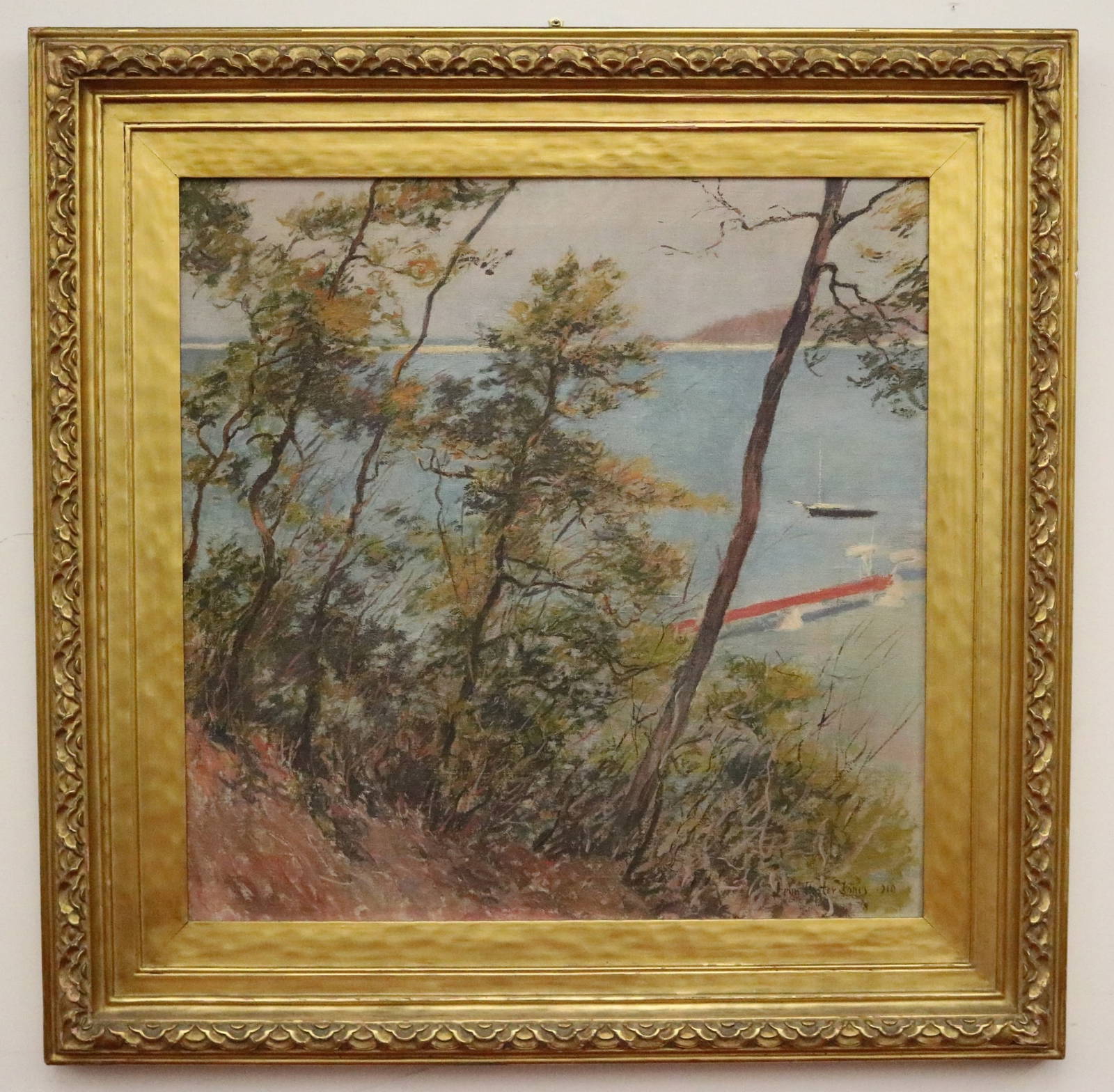 Leon Foster Jones (american/new Hampshire, 1871-1940). A Lake Landscape ...