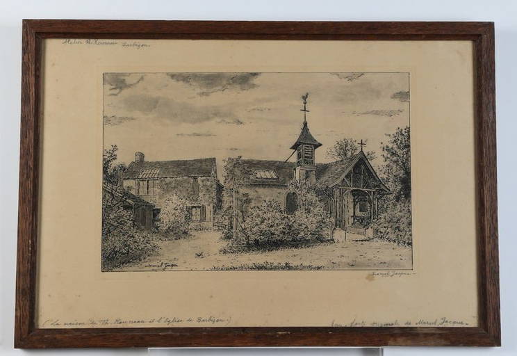 Marcel Jacque (french, 1906 1981). La Maison De Th. Rousseau Et L ...