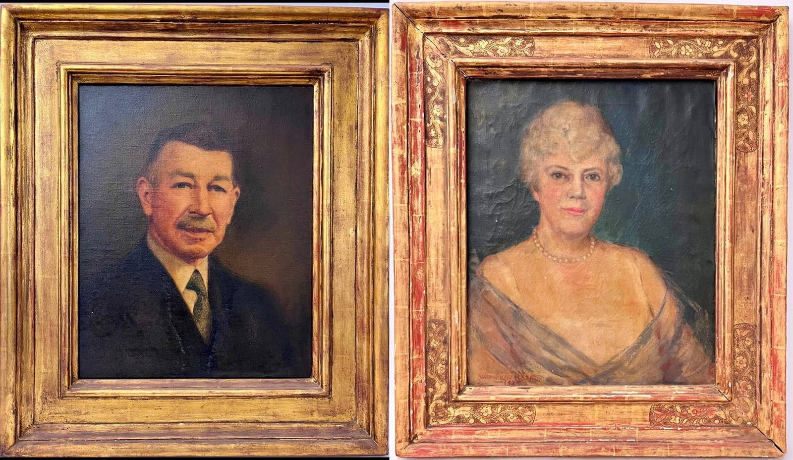 Portrait Of A Lady-viola Hawkins Townsend. - 22 X 17 Inches; Frame: 32 ...