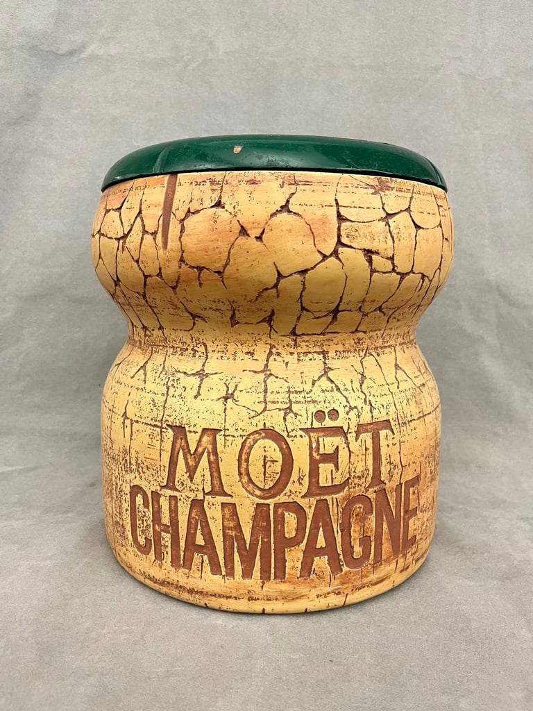 Vintage Moet & Chandon Advertising Cork-form Ice Bucket Or Cooler. - H ...