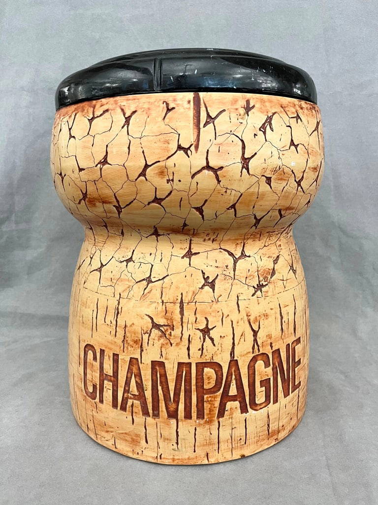 Vintage Moet & Chandson Advertising Cork-form Ice Bucket Or Cooler. - H ...