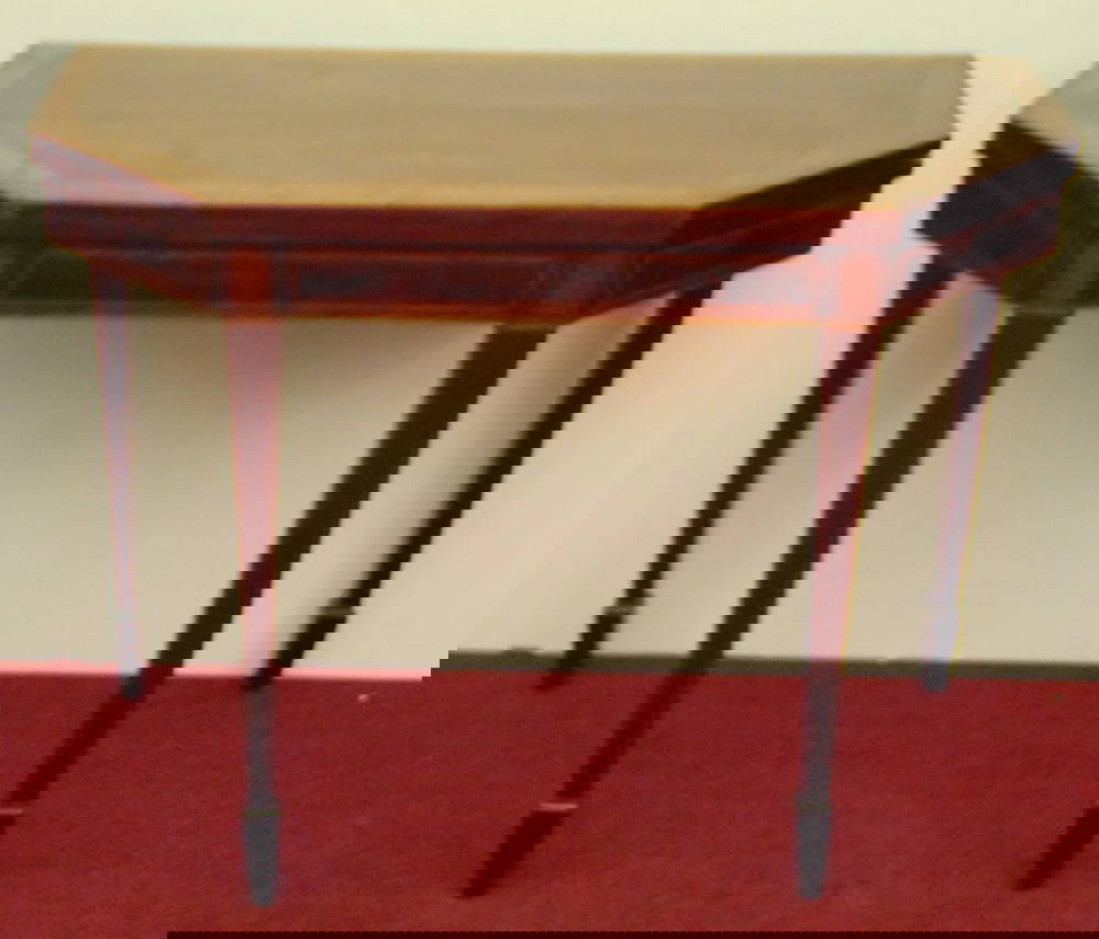 American Federal Hepplewhite Inlaid Mahogany Fold-top Card Table. Circa ...