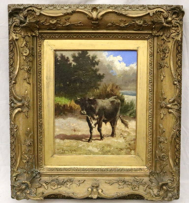 Emile Van Marcke De Lummen (french, 1827-1890). Study Of A Cow, Circa 1890, Oil On Canvas ...