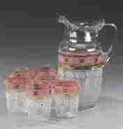 Hand Painted Victorian Lemonade Set - Jul 20, 2013 | Old Barn Auction ...