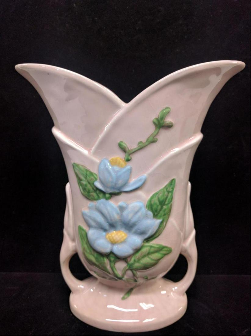 Authentic Hull Double Handled Magnolia Vase