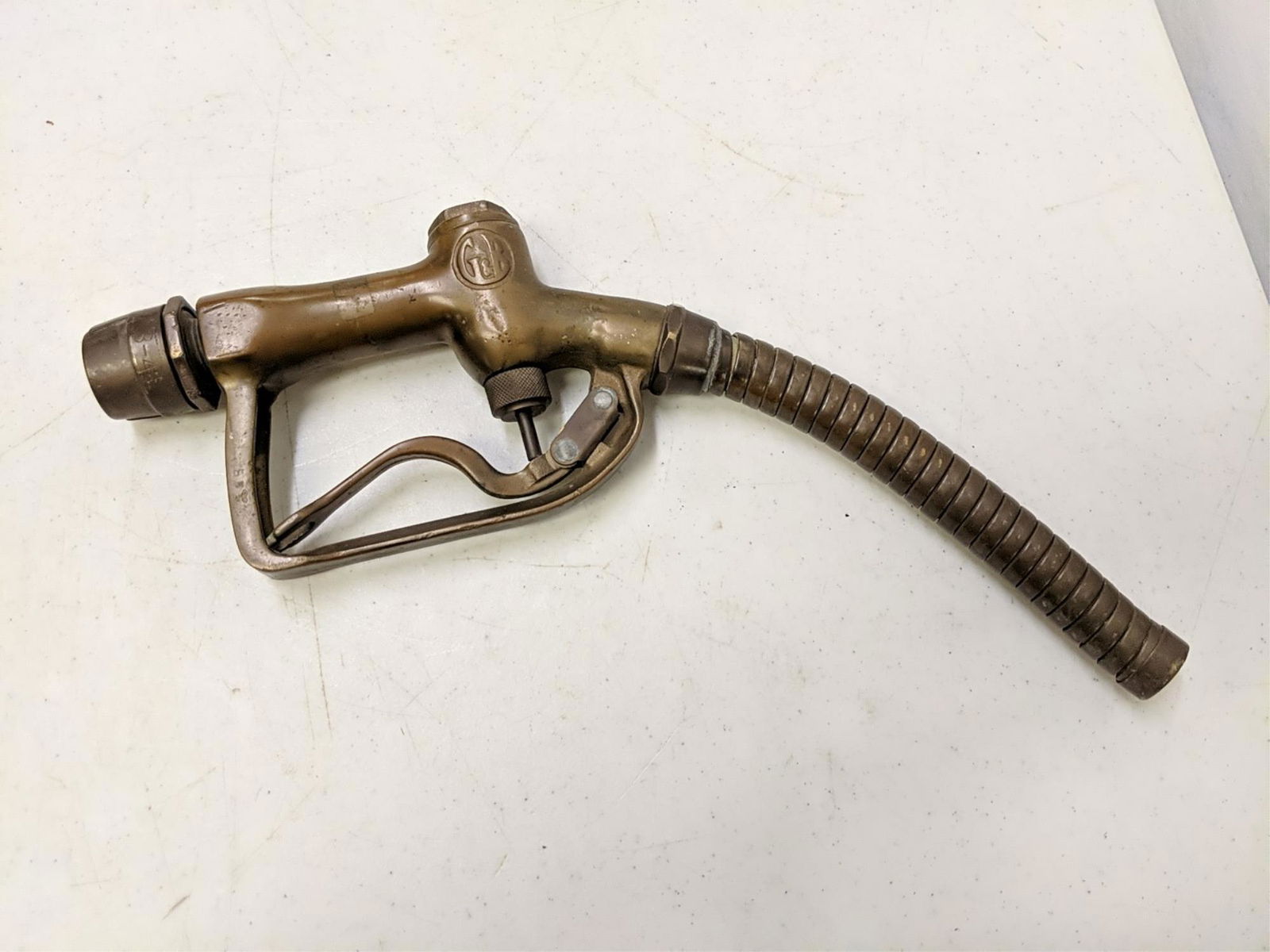 Vintage Brass G & B Gas Pump Nozzle